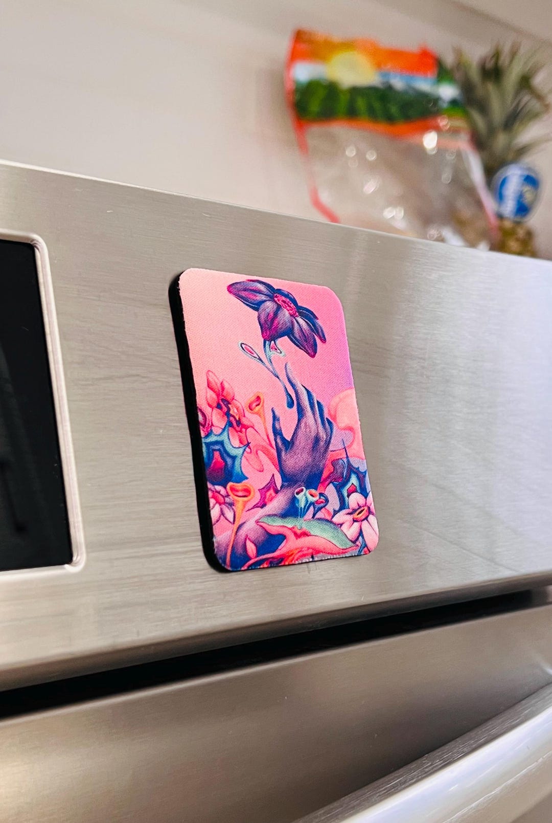 Flower Magnet, Unique Magnet , Art Gift, Fridge Magnets, Magnet Gift ...