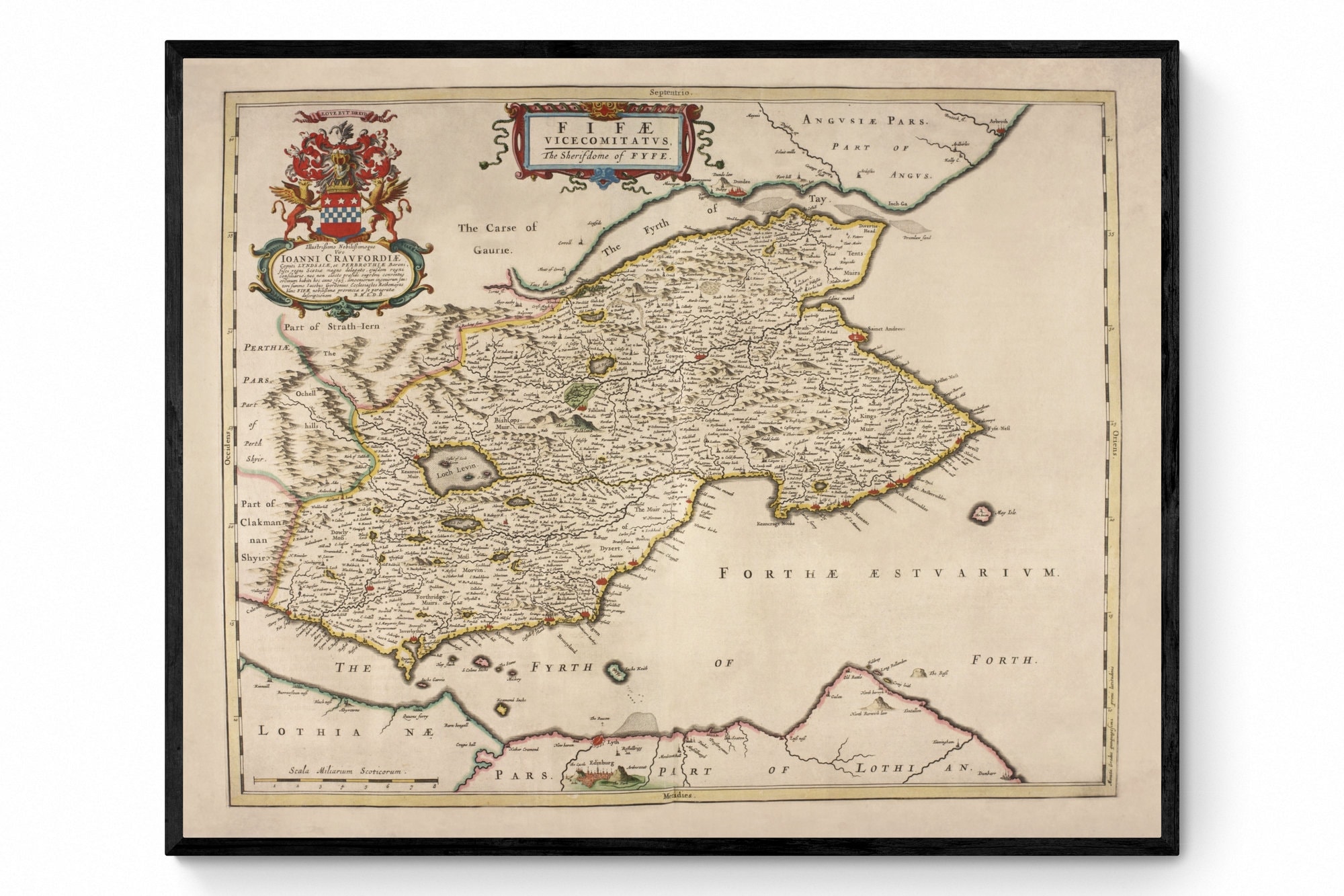 Loch Ness Map 1665 Old Map Of Loch Ness Scotland Art, 58% OFF