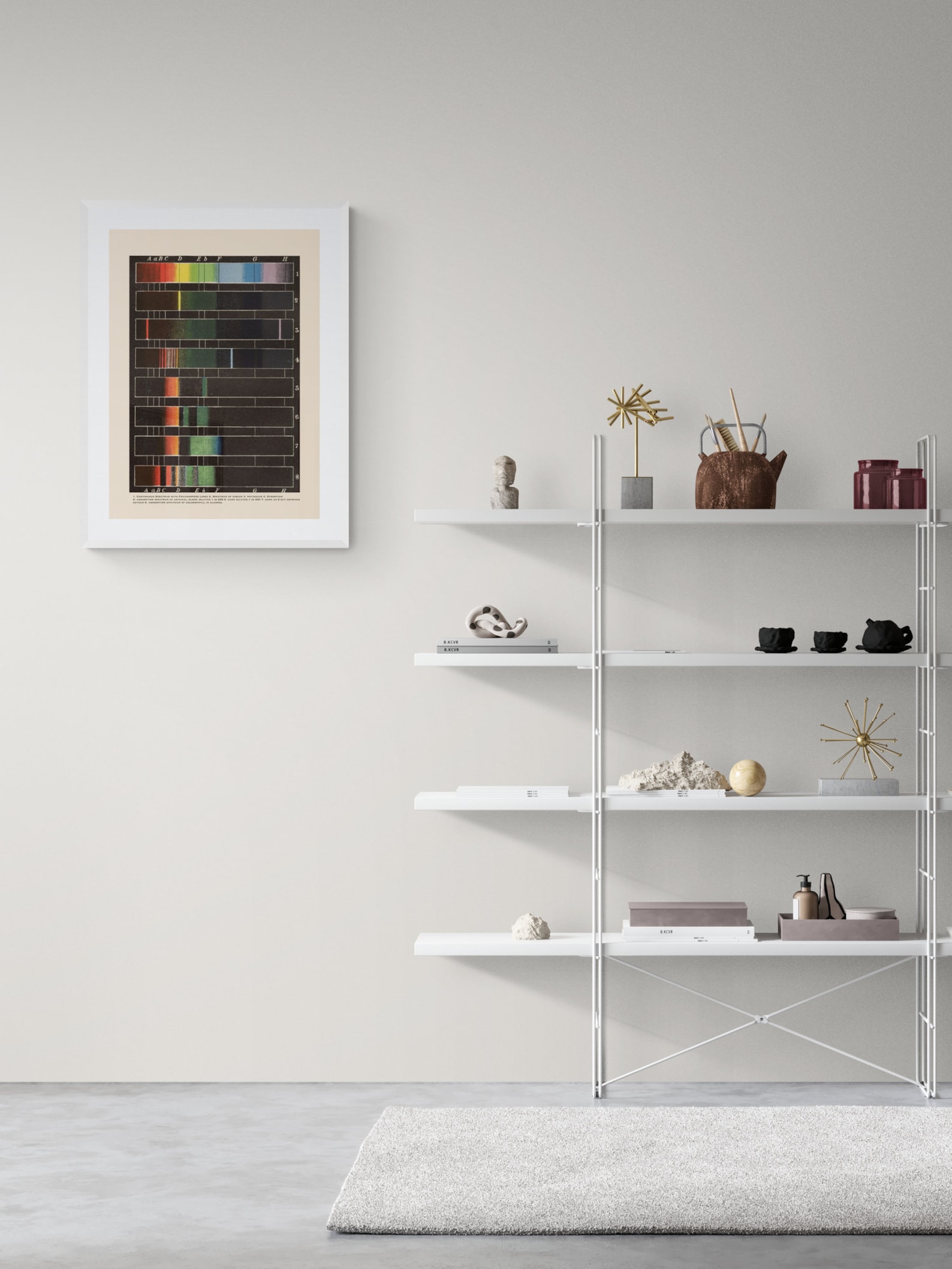 Spectrum Analysis Print - Antique Art Reproduction - Science ...