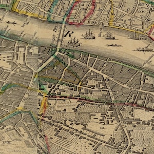Cities of London & Westminster and Bourough of Southwark Map Dated 1776 ...
