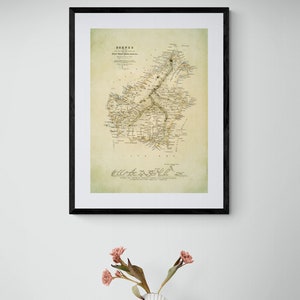 Borneo Map - Antique Reproduction - Southeast Asia - Indonesia - Brunei ...
