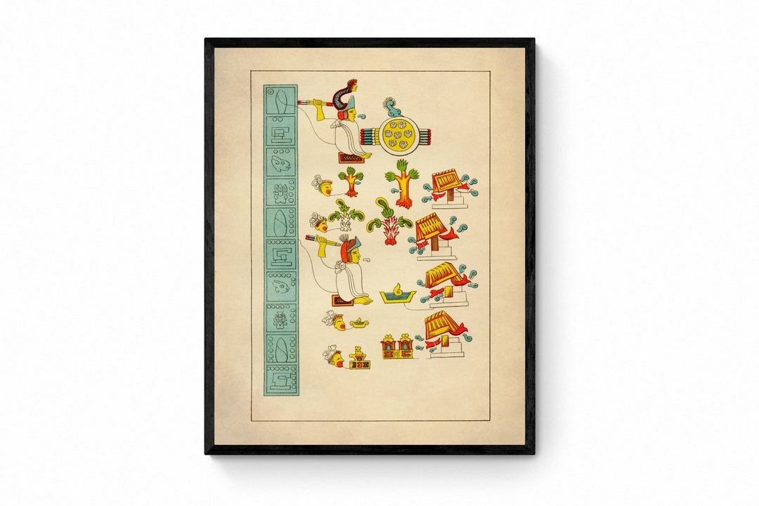 Mexican Pictorial Writing - Antique Reproduction - Mexico - Mexican ...