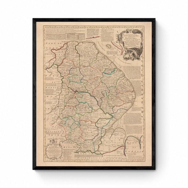 Coastal Framed Maps - Etsy UK