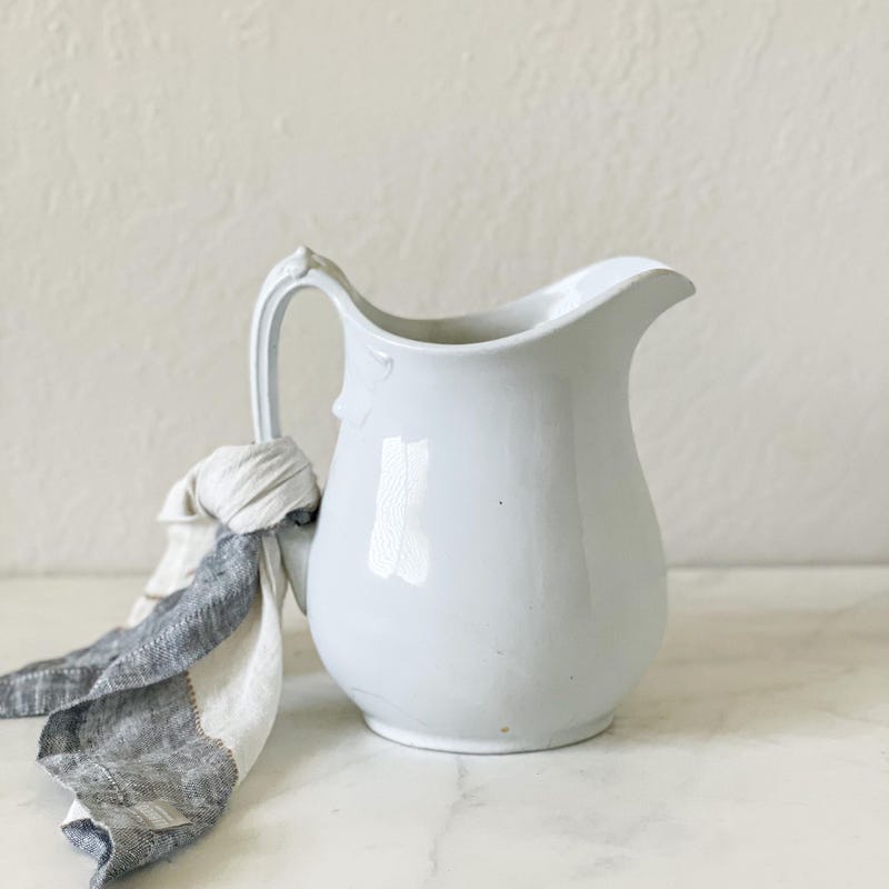 Ironstone Pitcher - Etsy