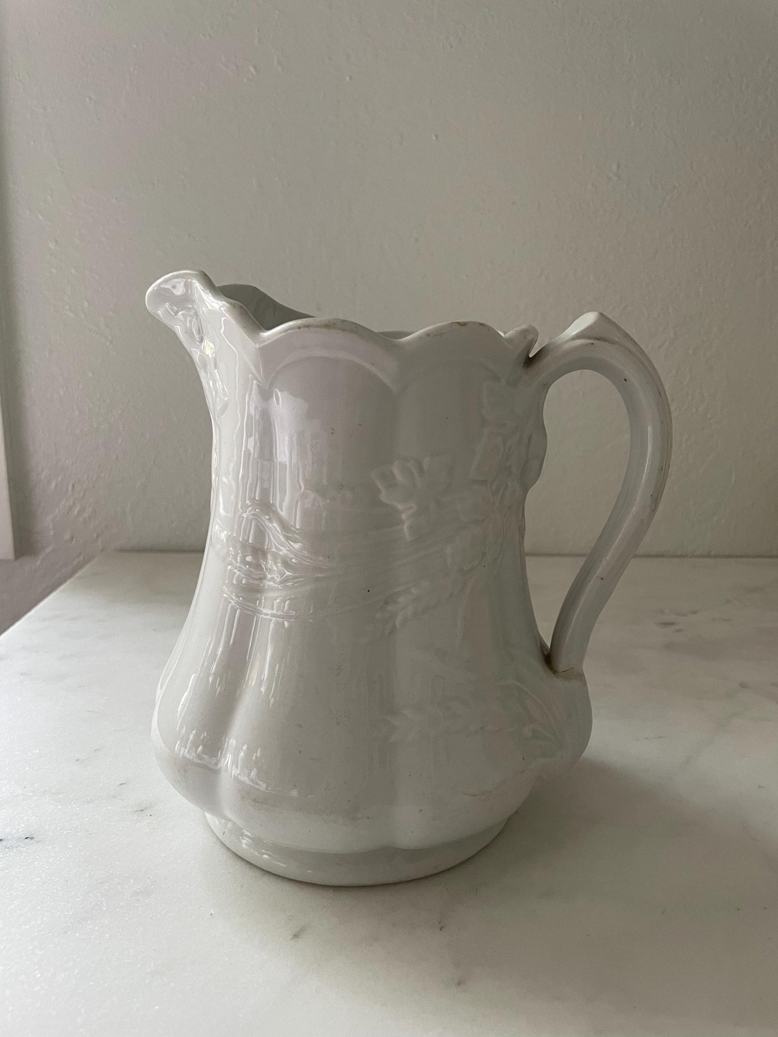 Ironstone Wheat Pattern Pitcher - Etsy