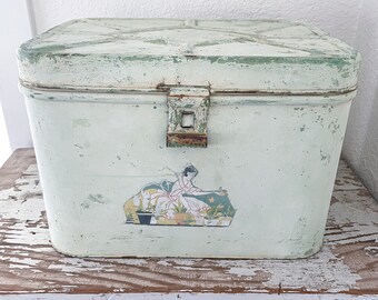 Green Bread Box | Etsy