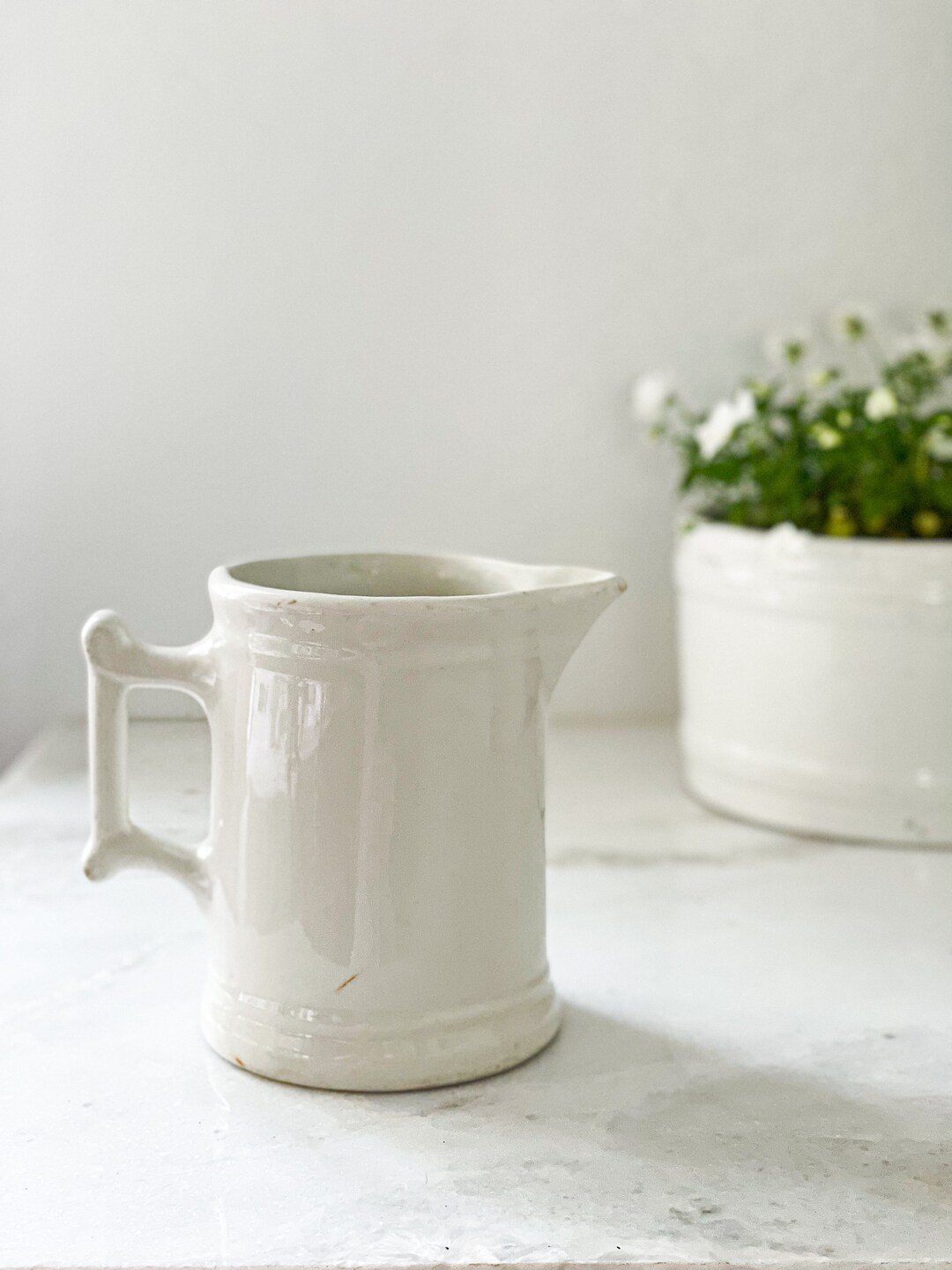 Vintage Ironstone Milk Water Pitcher - Etsy Canada