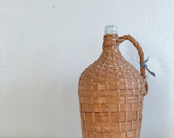 Vintage Wicker Demijohn - Etsy