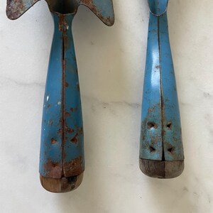 Vintage Blue Chippy Garden Tools - Etsy