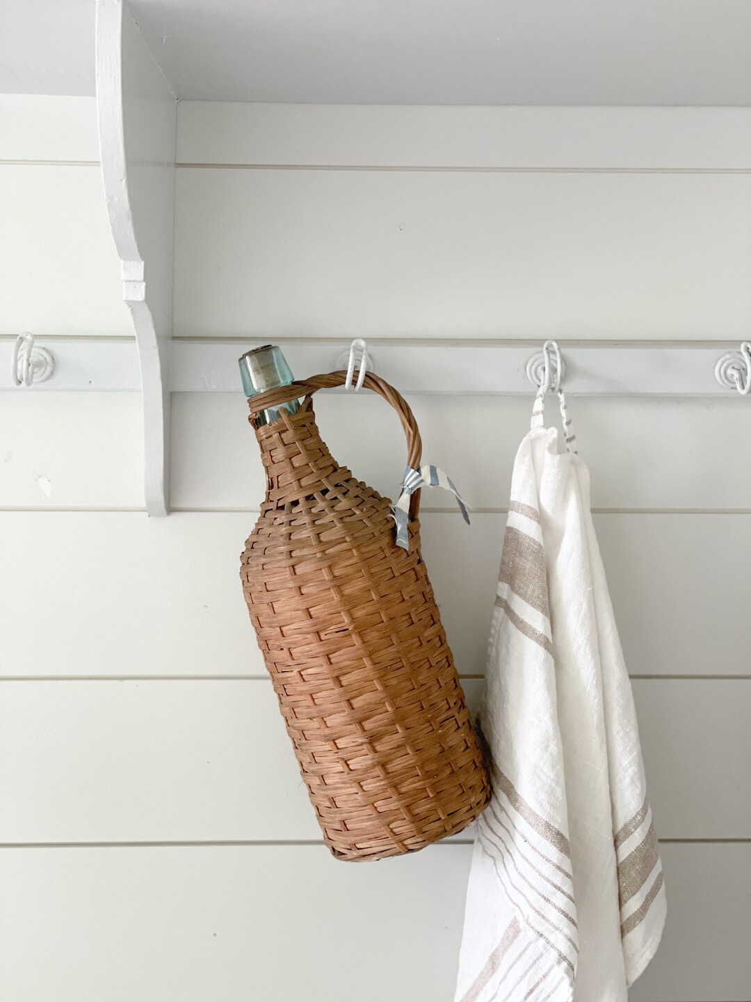 Vintage Wicker Demijohn - Etsy