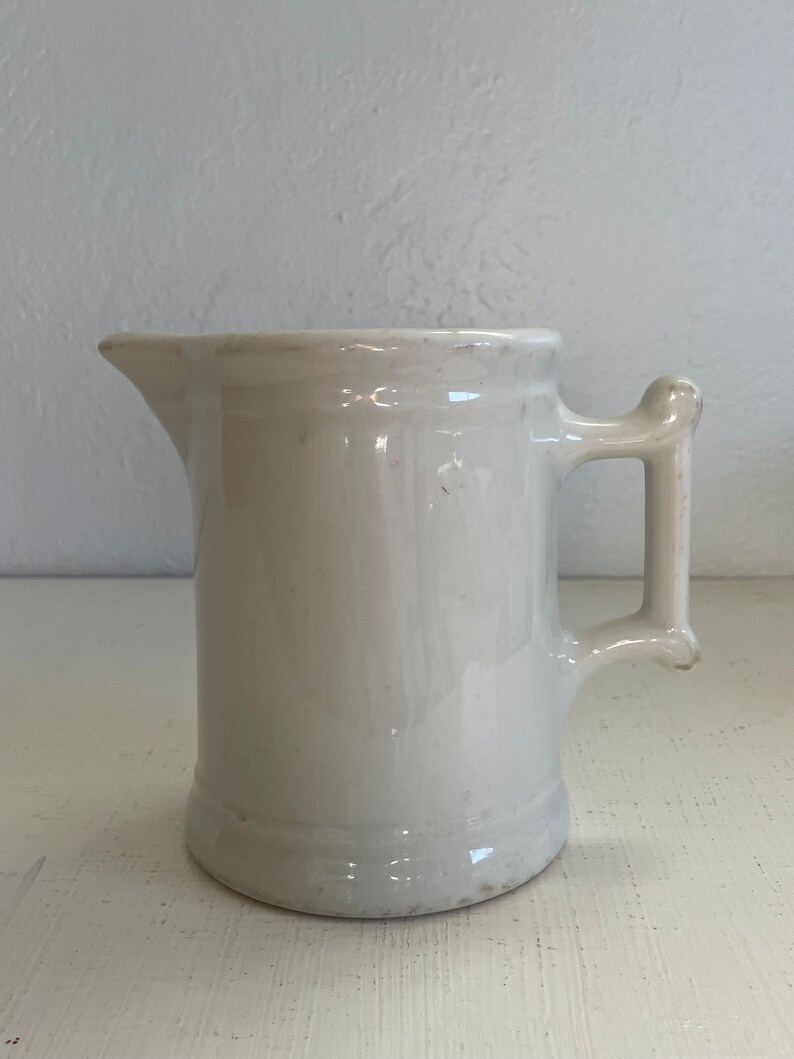 Vintage Ironstone Milk Water Pitcher - Etsy