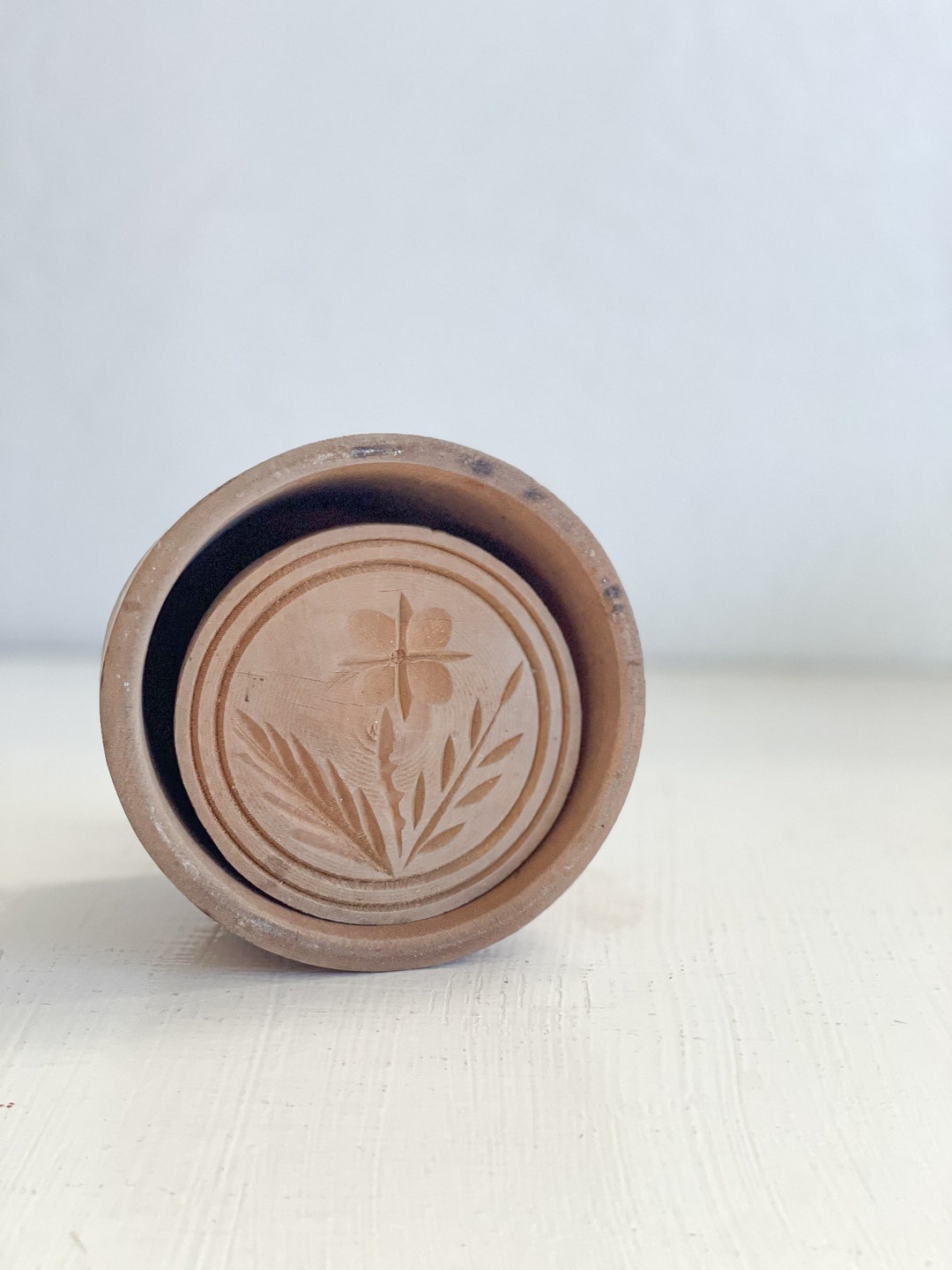 Large Vintage Flower Butter Stamp - Etsy