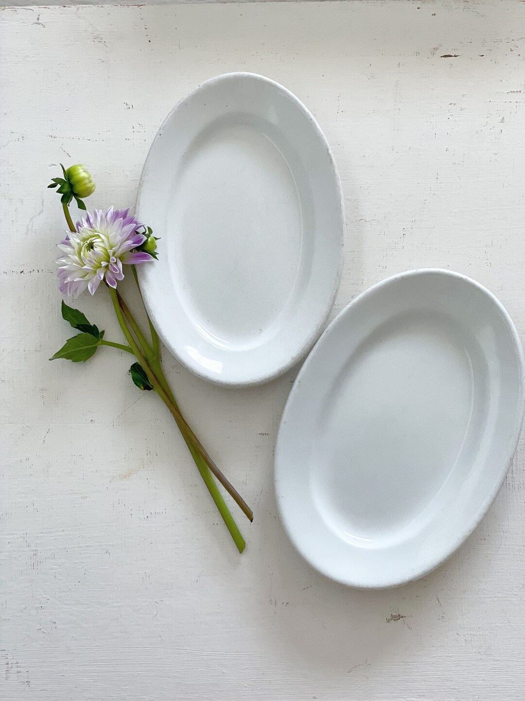 Pair Ironstone Platters - Etsy