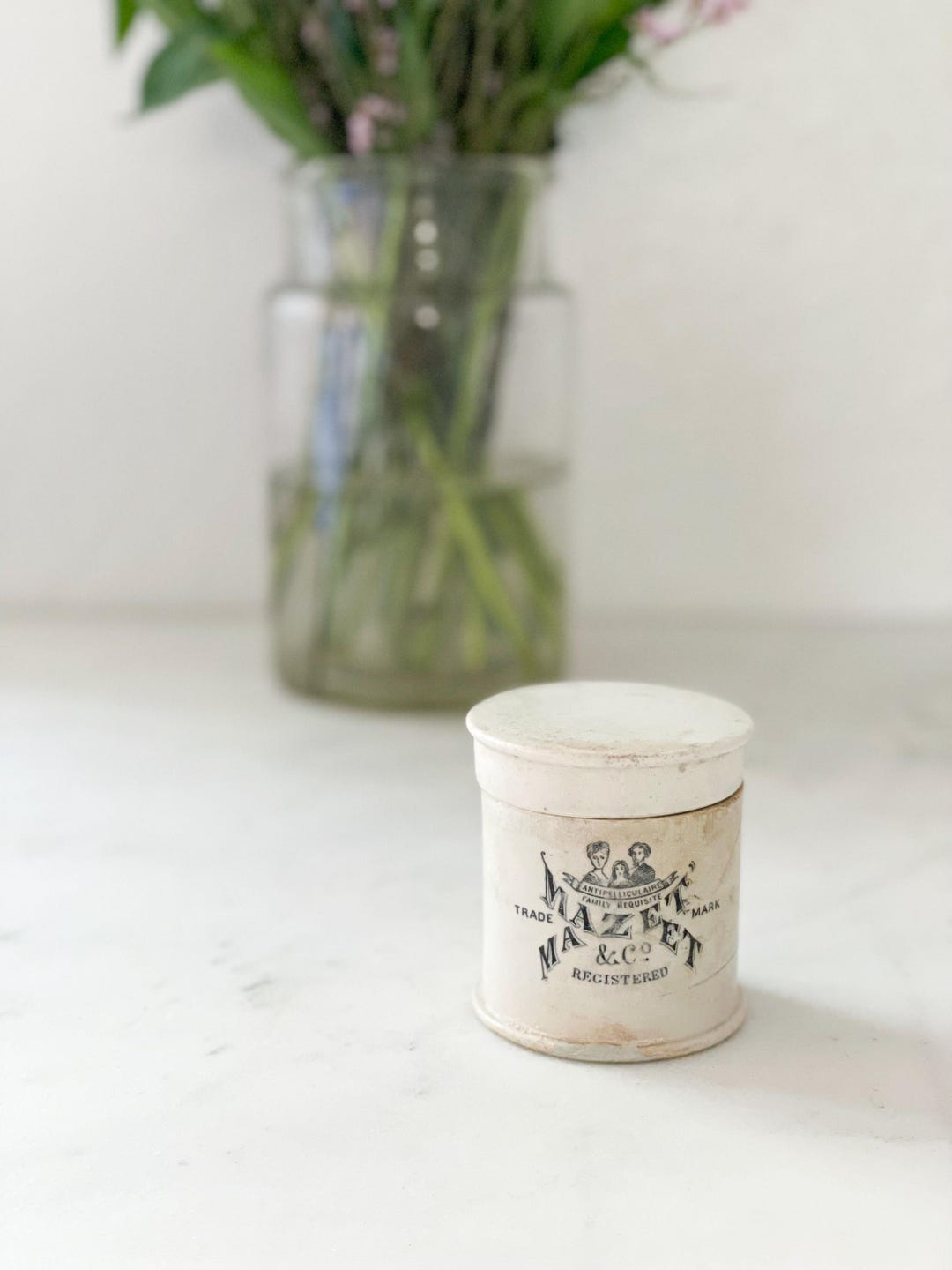 Vintage English Paste Pot - Etsy