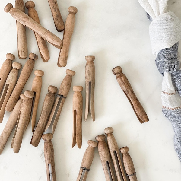 Vintage Clothes Pins - Etsy