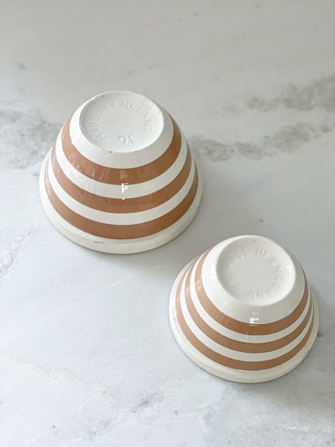 Vintage English Pudding Bowls Set of Two - Etsy