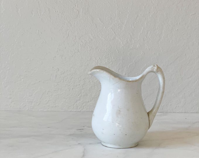Petite Ironstone Pitcher - Etsy