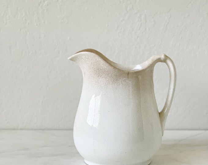 Large Ironstone Pitcher - Etsy
