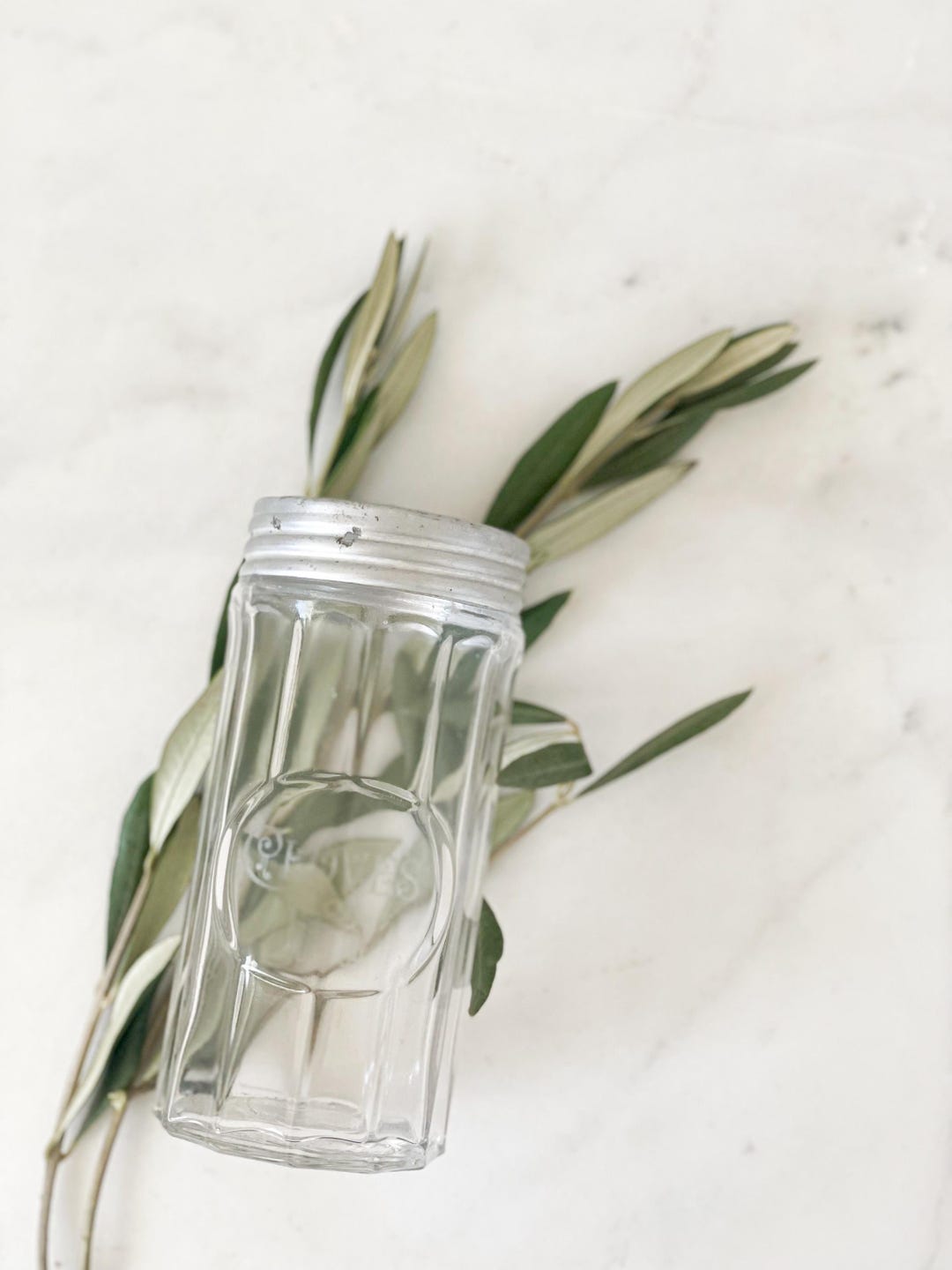 Vintage Glass Cloves Container - Etsy