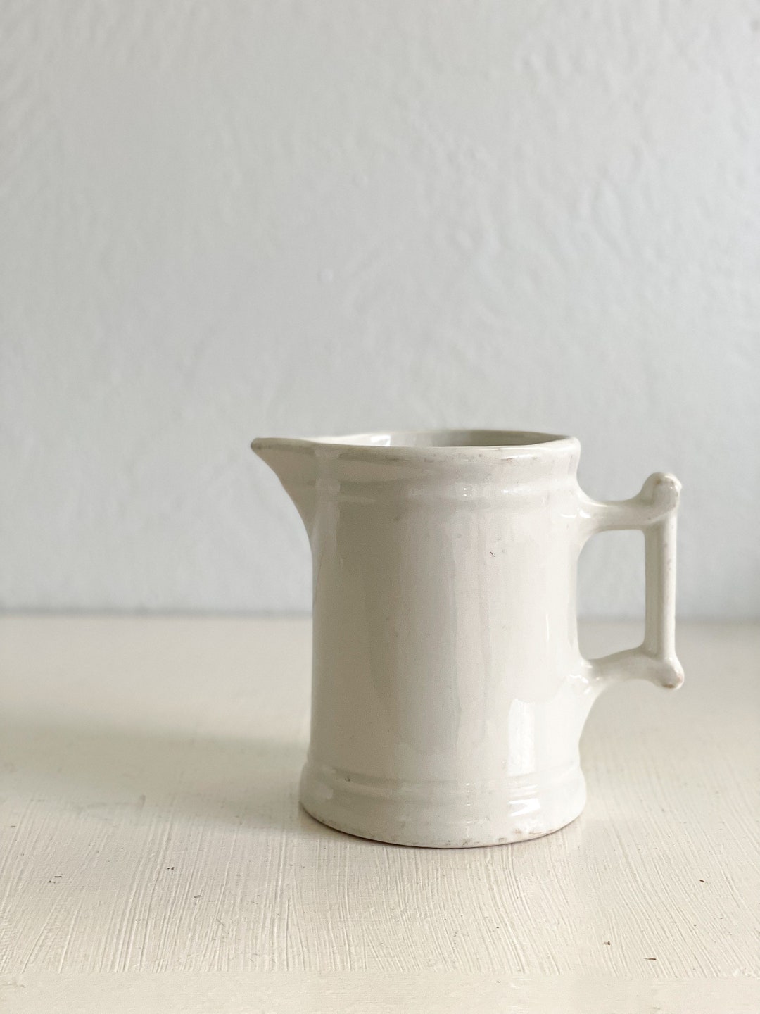 Vintage Ironstone Milk Water Pitcher - Etsy