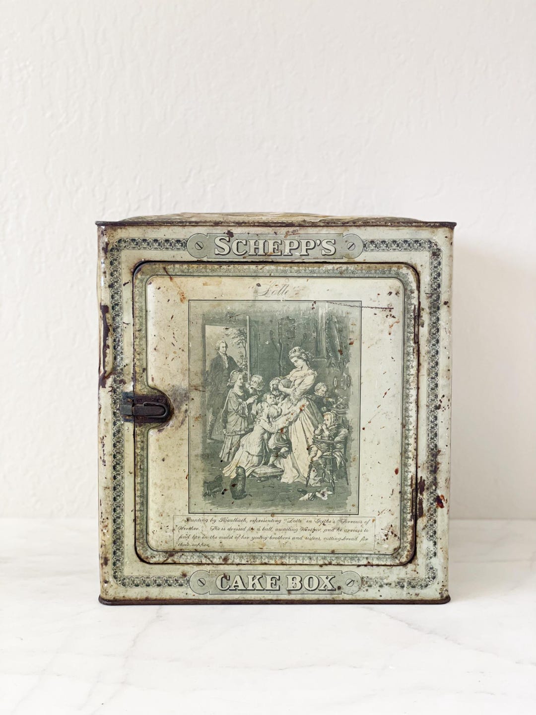 Vintage Schepp’s Metal Cake Box - Etsy