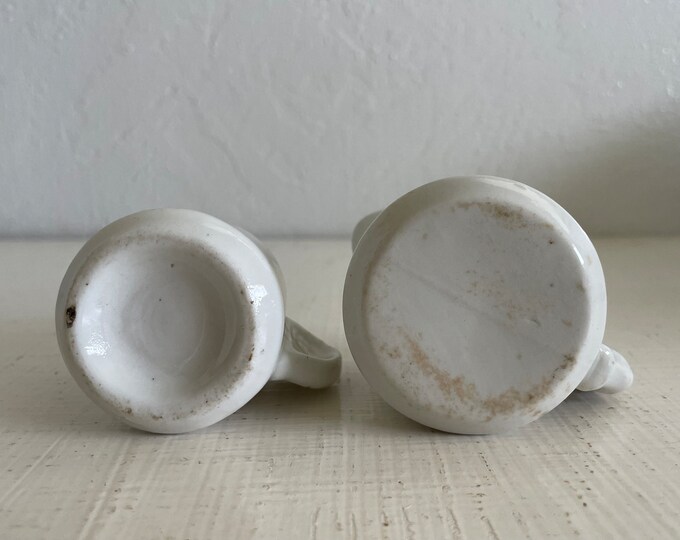 Ironstone Elephant Ear Creamer Duo - Etsy