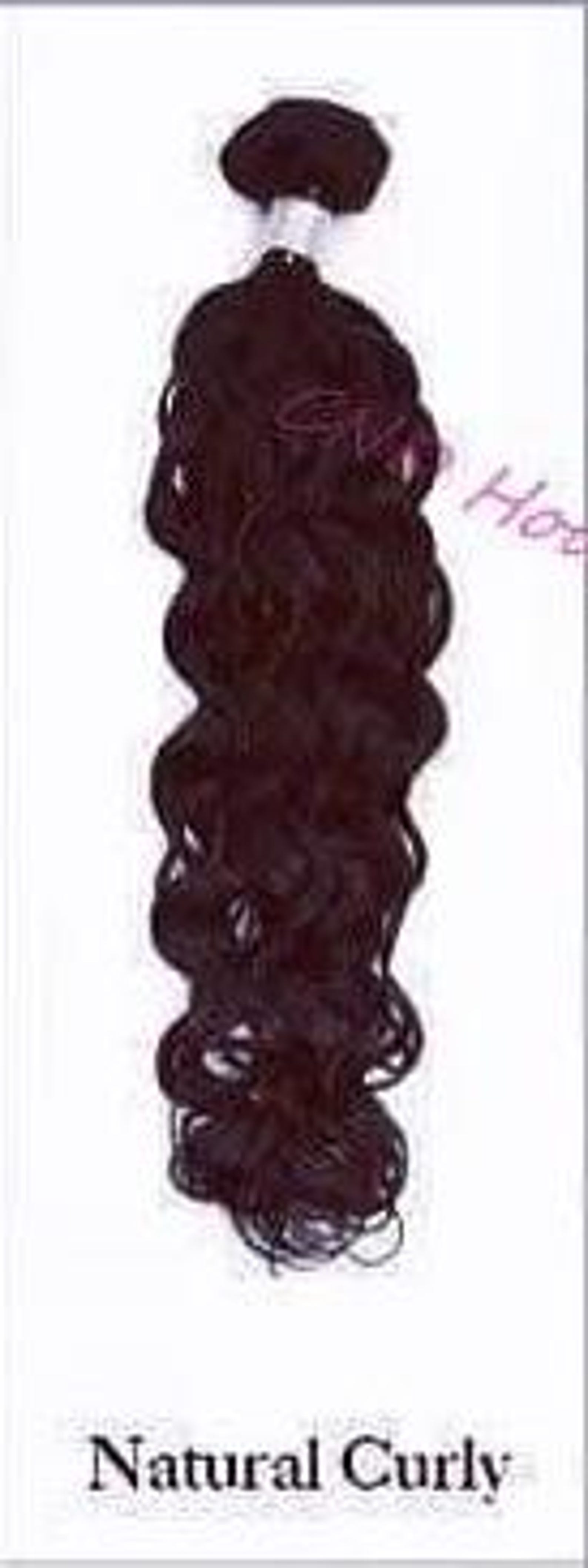 Natural Black 1B Natural Curly Weft Hair | 100% Remy Human Hair | 100g ...