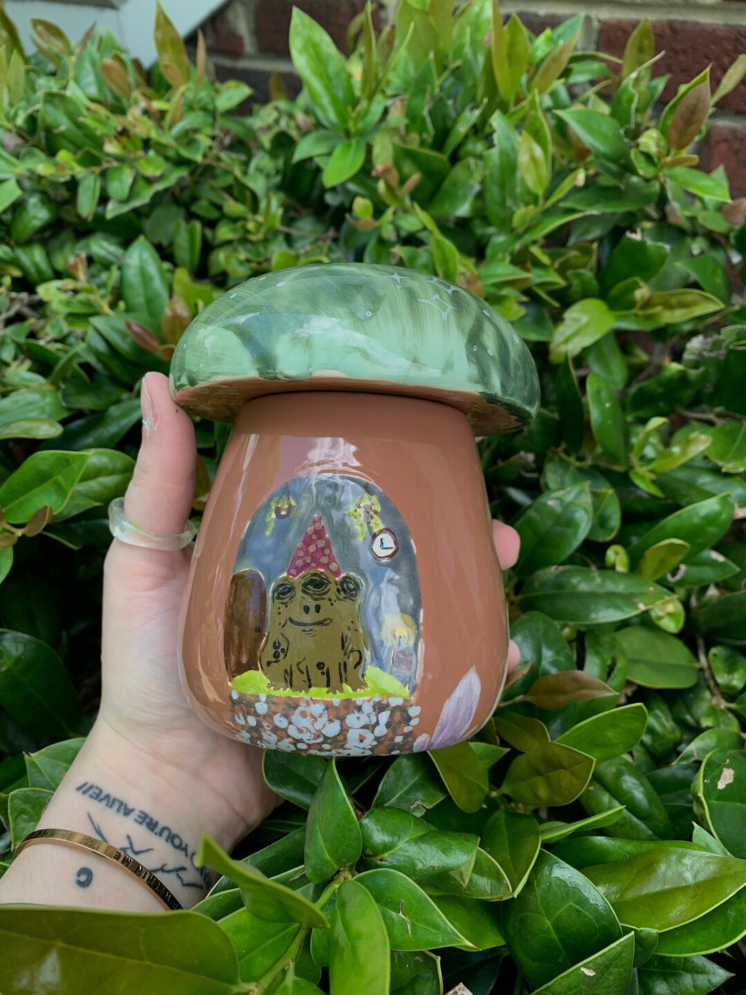 Taurus Wizard Frog Mushroom House - Etsy