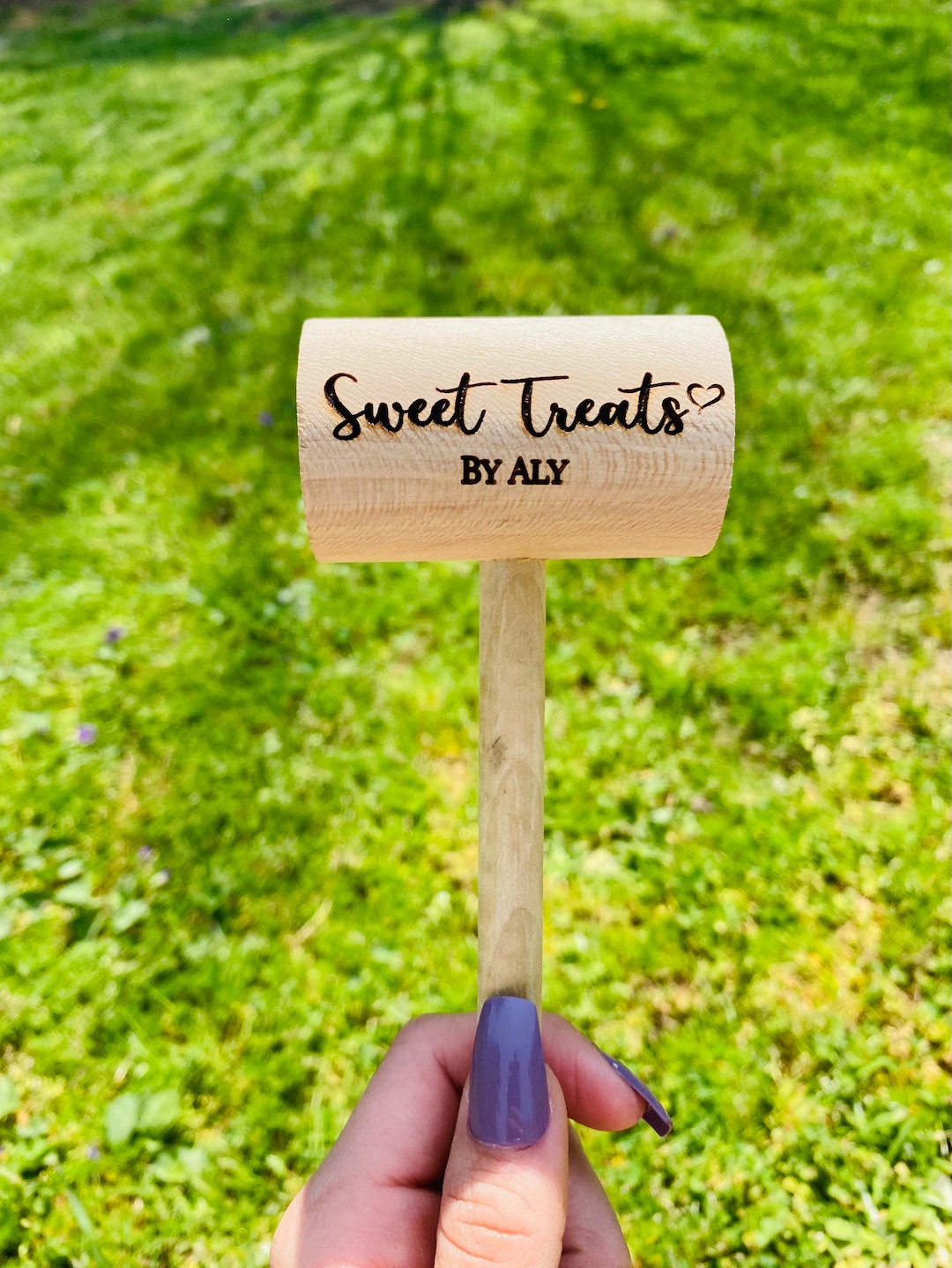 Custom Engraved Mallet| Custom Wood Mallets| Breakable Heart Mallets ...