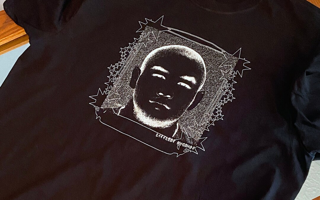 Littlest Mugshot T-shirt | Black Cotton Tee Shirt With AI Generated ...