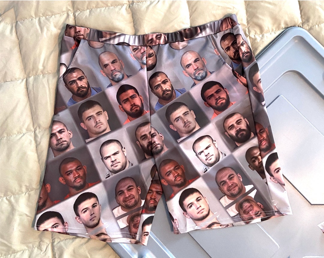 Mugshot Pocket Shorts Mens Athletic Shorts With AI Generated - Etsy