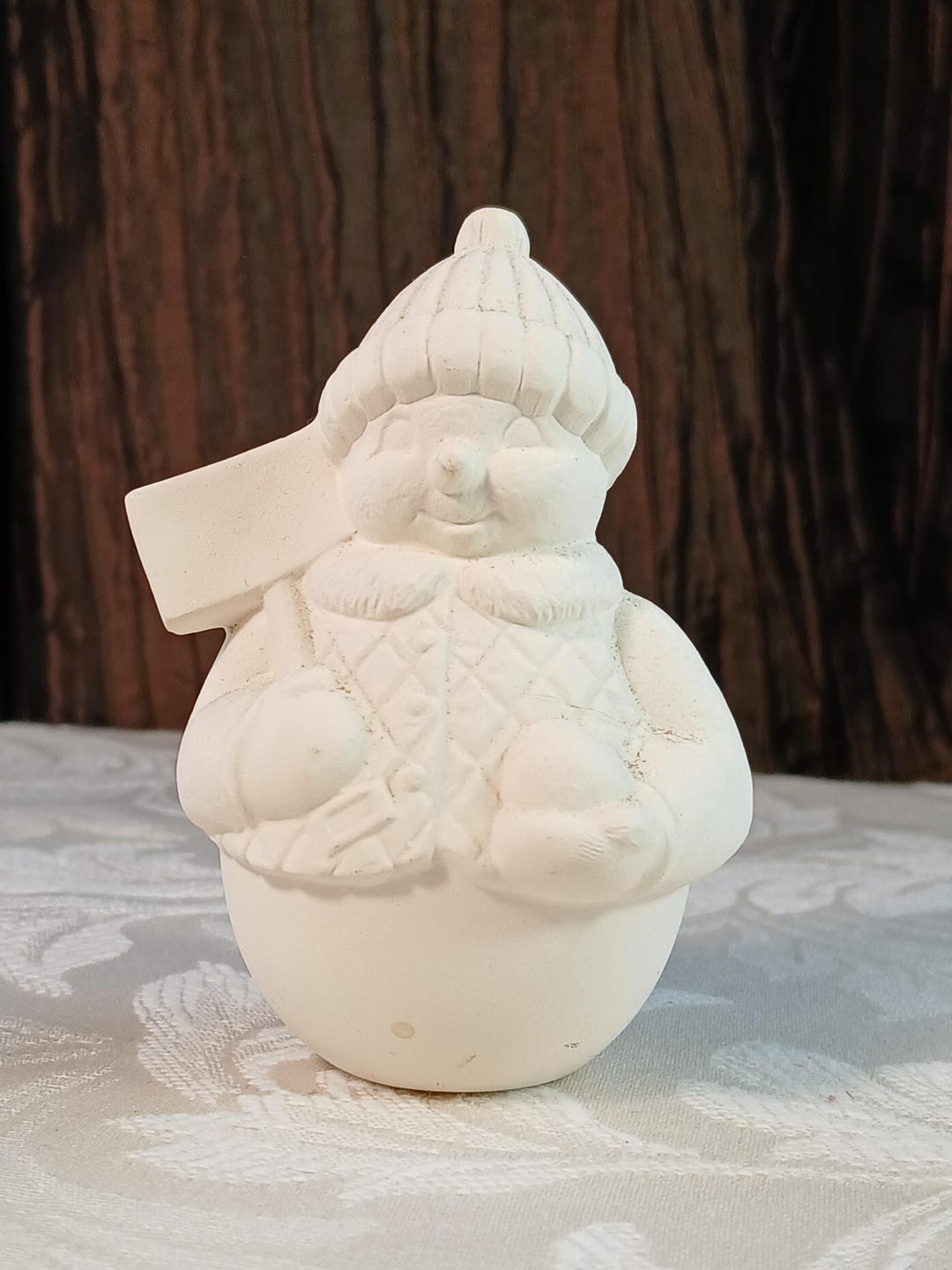 Ceramic Snowman With Shovel | Winter Christmas Living Mantel Table ...