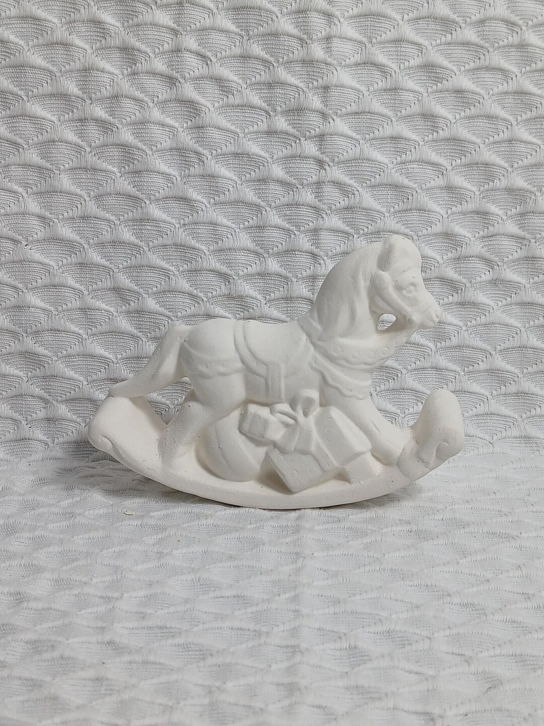 Ceramic Rocking Horse | DIY Ready to Paint Unpainted Bisque Figurine ...