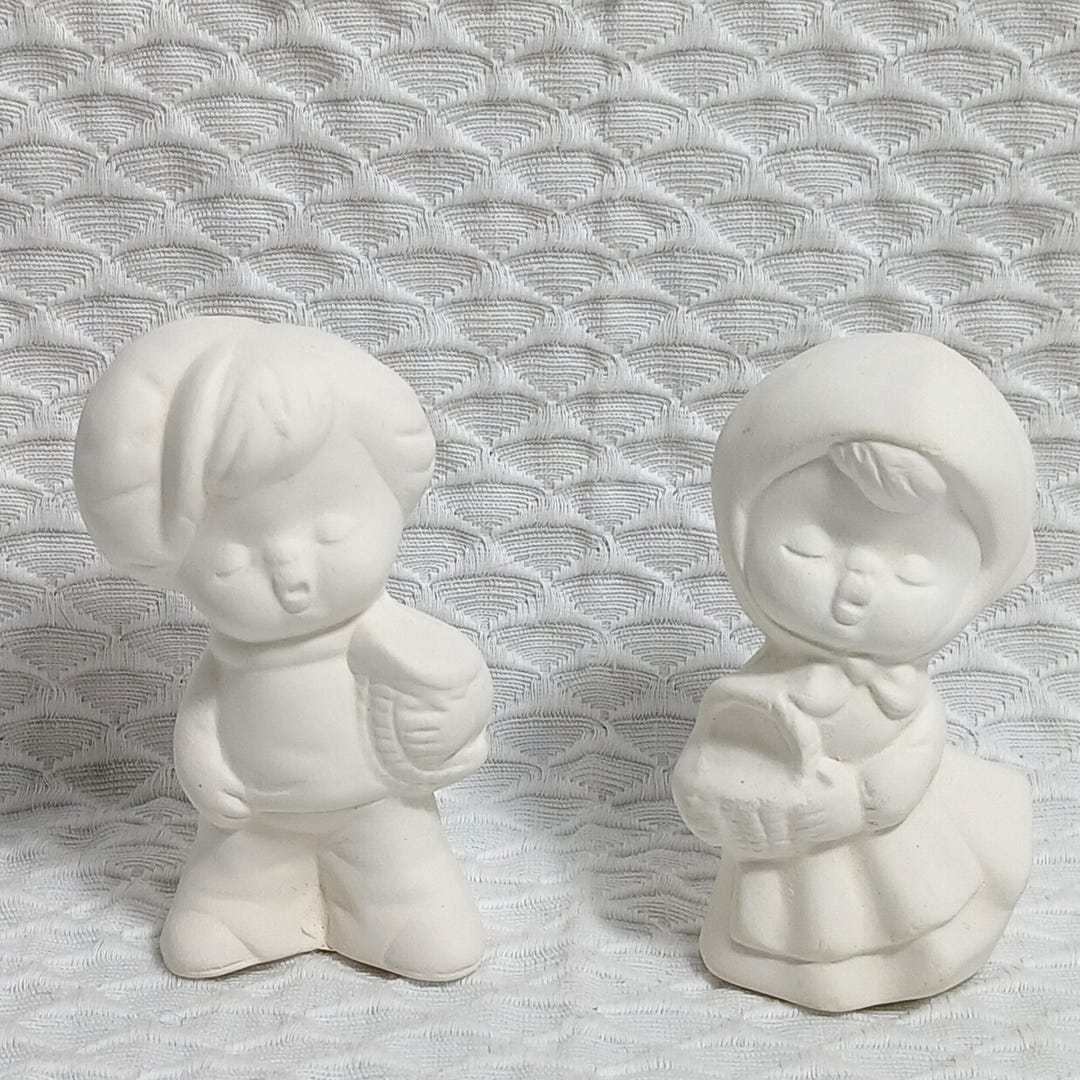 Vintage Ceramic School Kids Boy Girl Set Figurine Sculpture | Kids Room ...