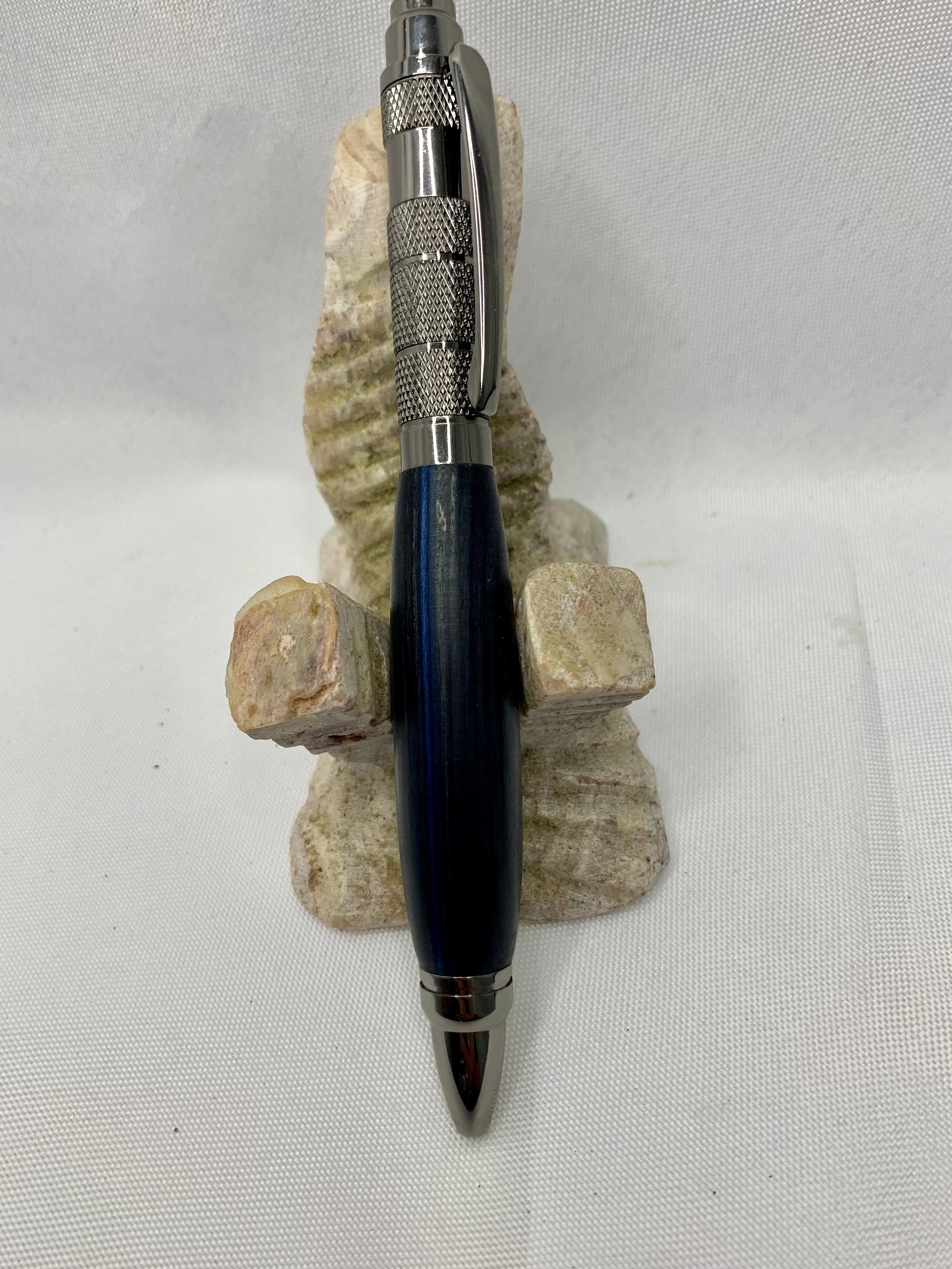 Tactical Thin Blue Line Gift Set PEN W/ Matching MINI BULLET Keychain ...