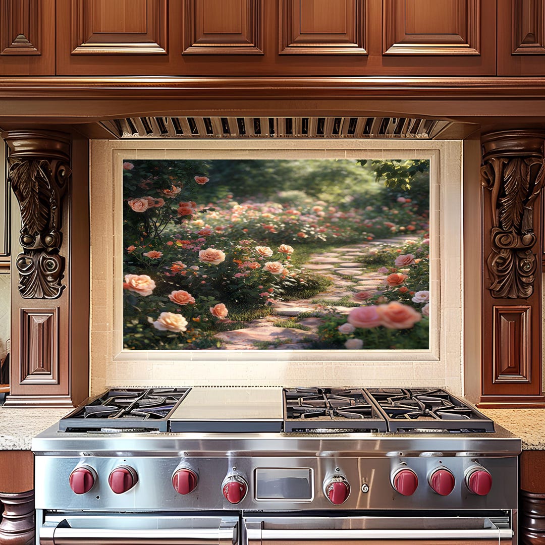 Glass Backsplash for Kitchen Wall, Easy to Install Kitchen Backsplash ...