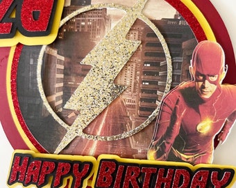 Flash Topper Birthday Cake Topper Flash Themed Cake Decoration - Etsy