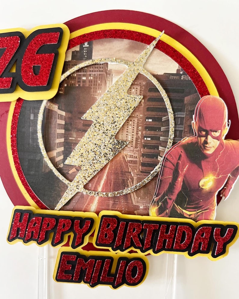 Flash Cake Topper - Etsy