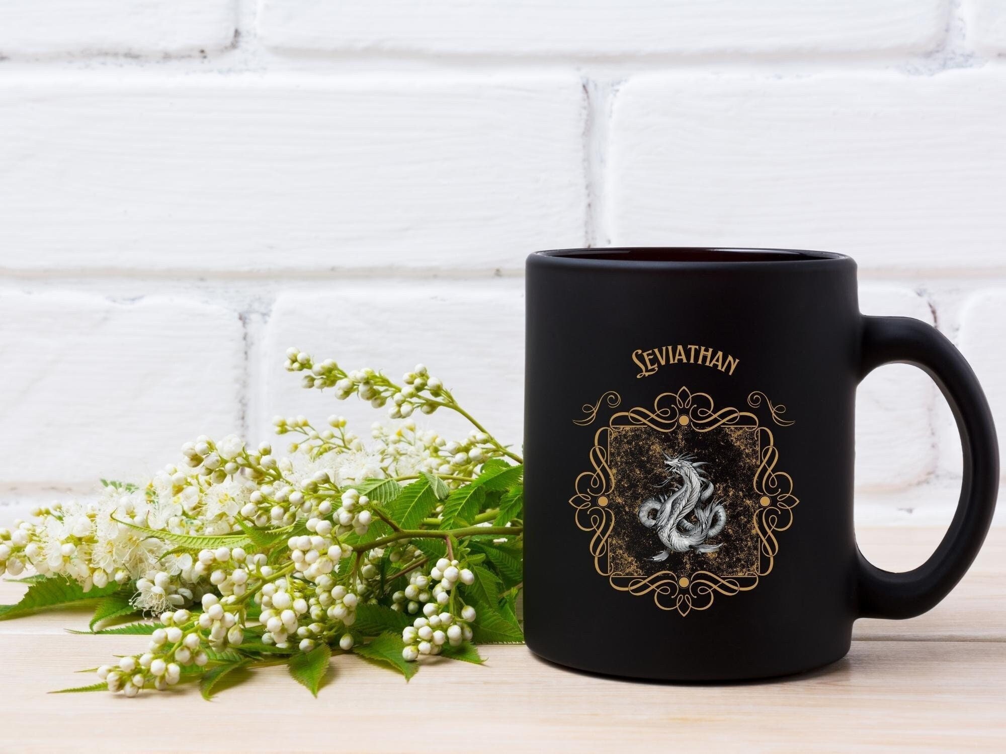 Leviathan Mythical Creature Fantasy Beast Mug Leviathan - Etsy
