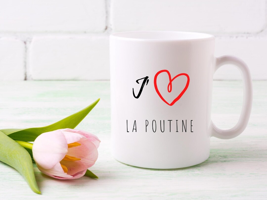 Poutine, J'aime La Poutine, Poutine Coffee Cup, Poutine Mug, Poutine ...