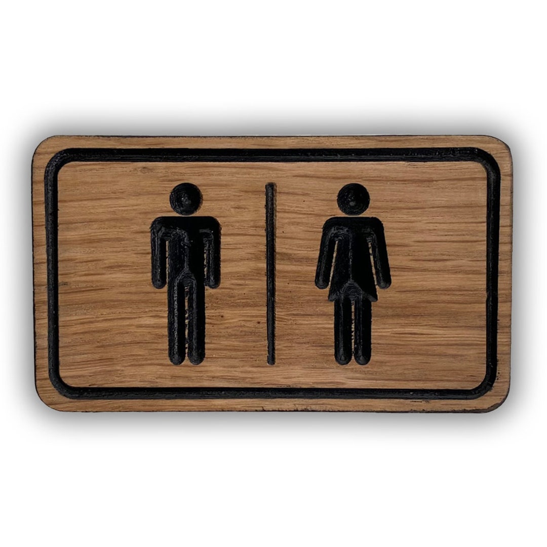 Toilet Sign Restroom Sign WC Sign Bathroom Sign Restroom - Etsy Canada