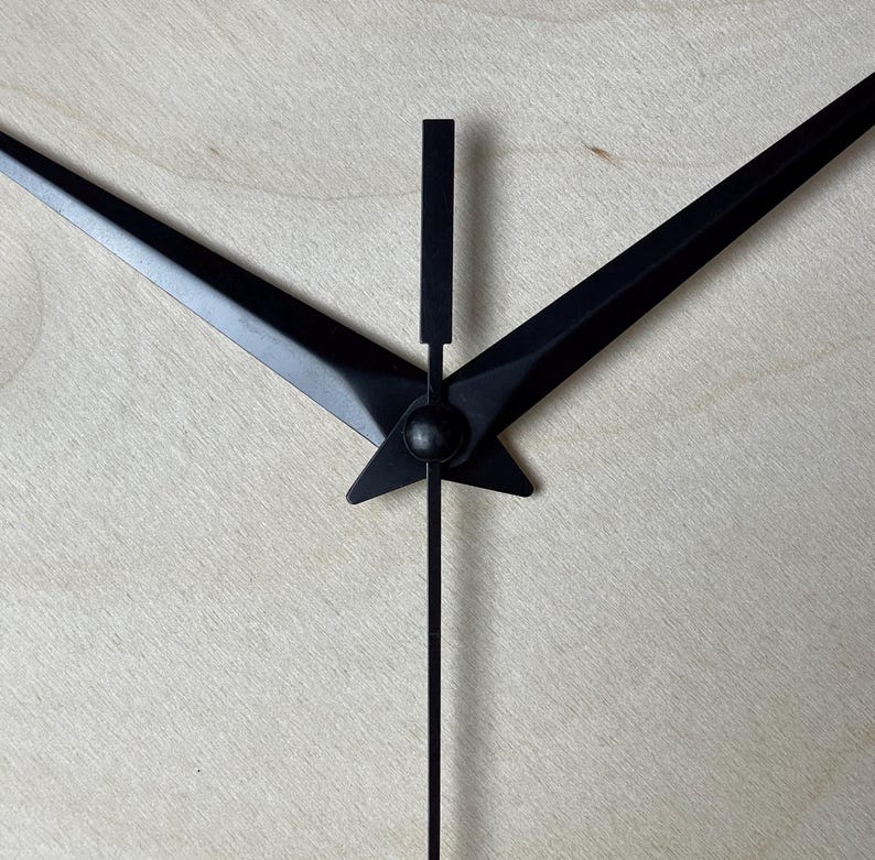 Natural Wooden Drip Wall Clock - Modern Minimalist Design, Birch ...