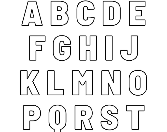 ABC Coloring Page - Etsy