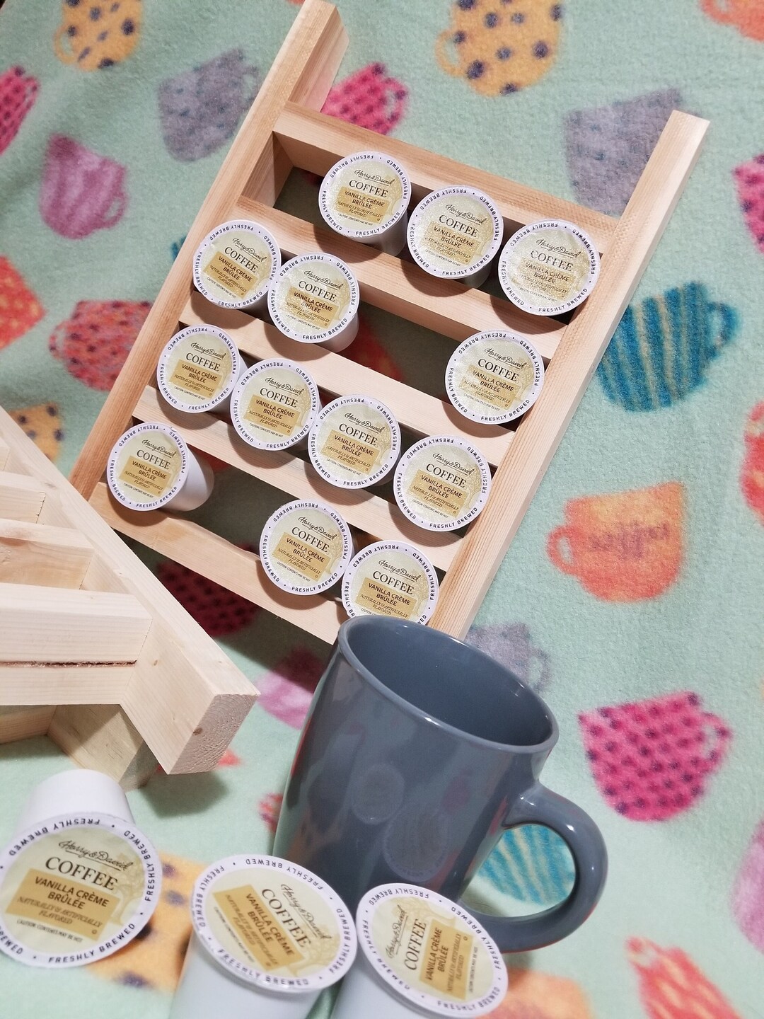 Rustic K-cup Ladder Organizer, Coffee Pod Storage, Kitchen Decor ...