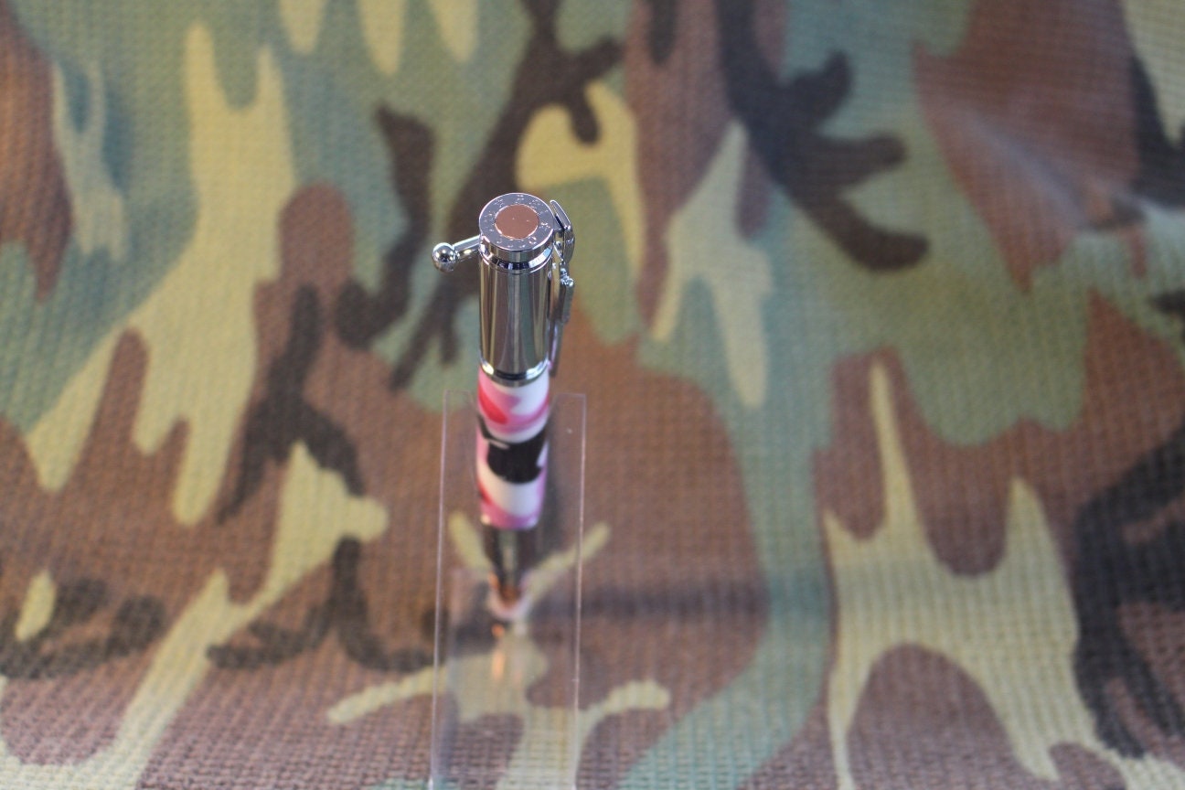 Pink Camouflage Acrylic 30 Caliber Bolt Action Gun Metal Pen - Etsy