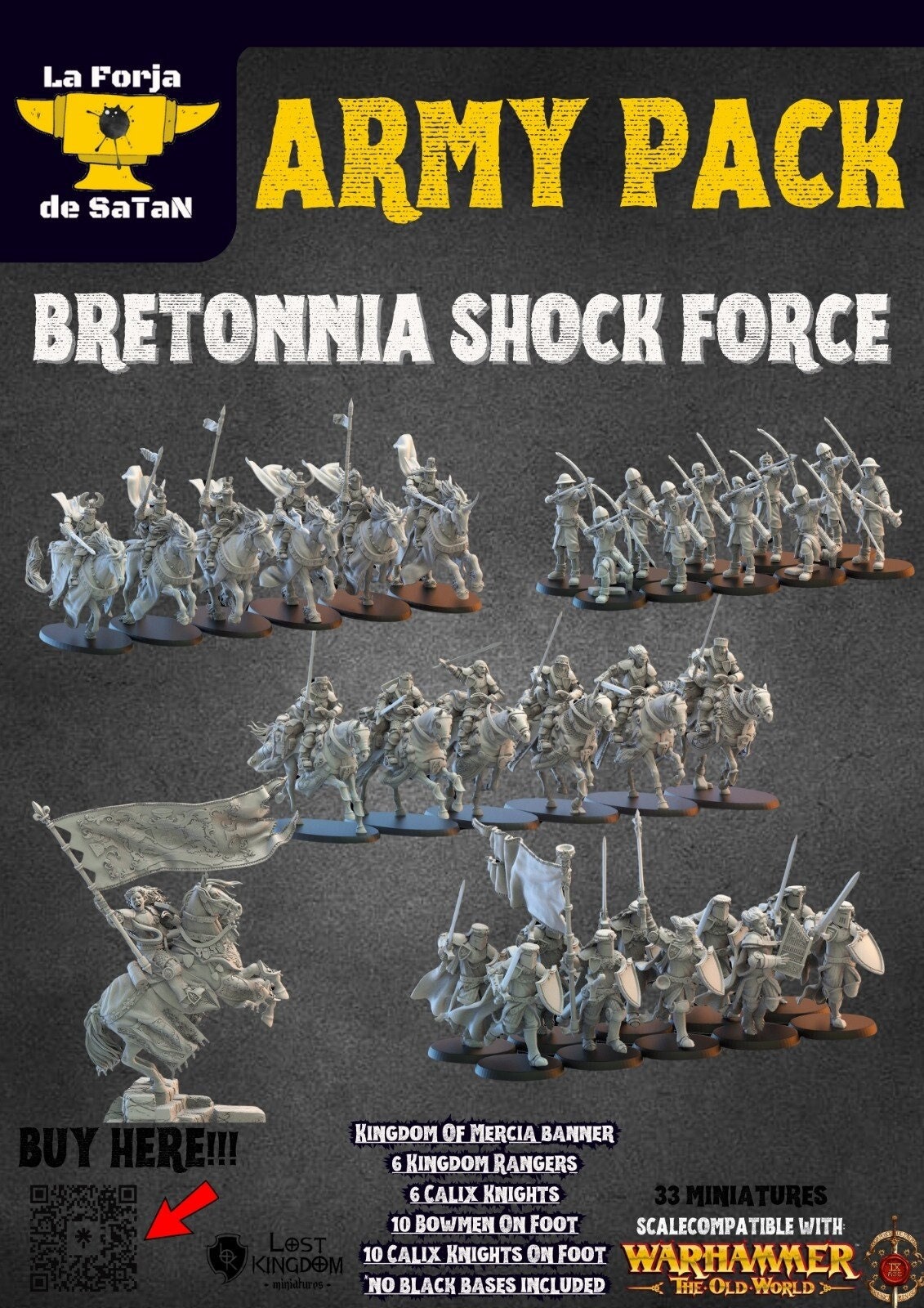 Army Pack Bretonnia Shock Force - Etsy