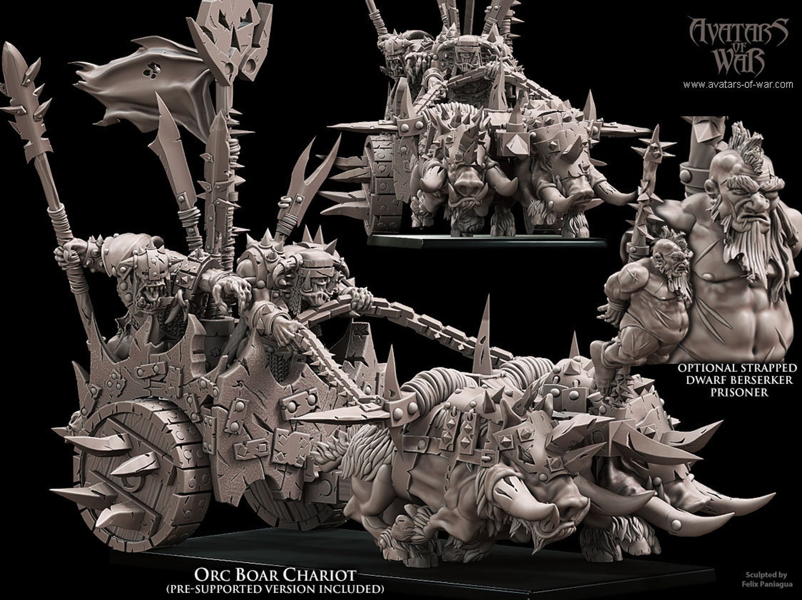Orc Chariot With Dwarf the Old World - Etsy