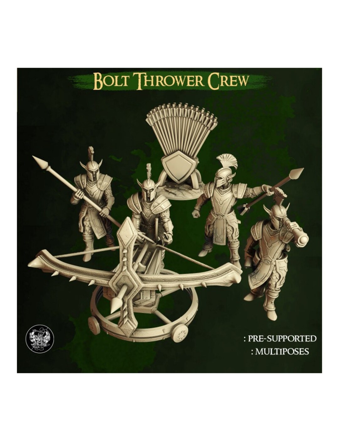 D&D High Elf Bolt Thrower / 3D Printed Resin Miniature / 32mm / by the ...