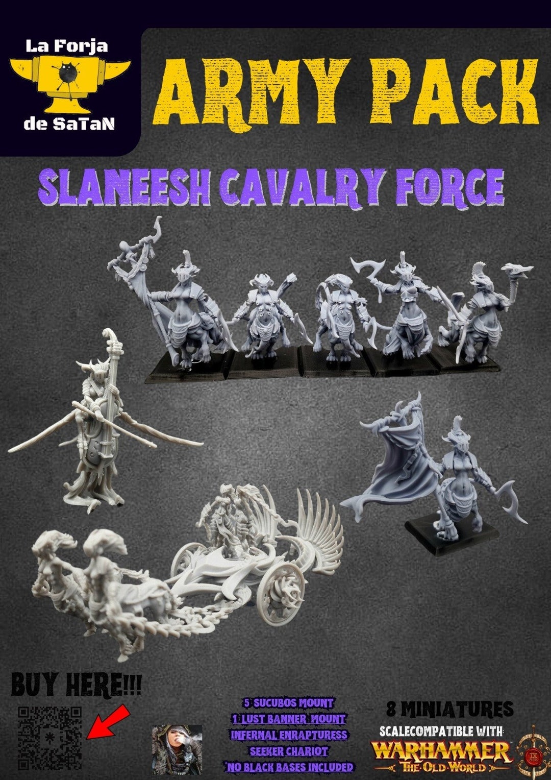 Army Pack Slannesh Cavalry Force - Etsy