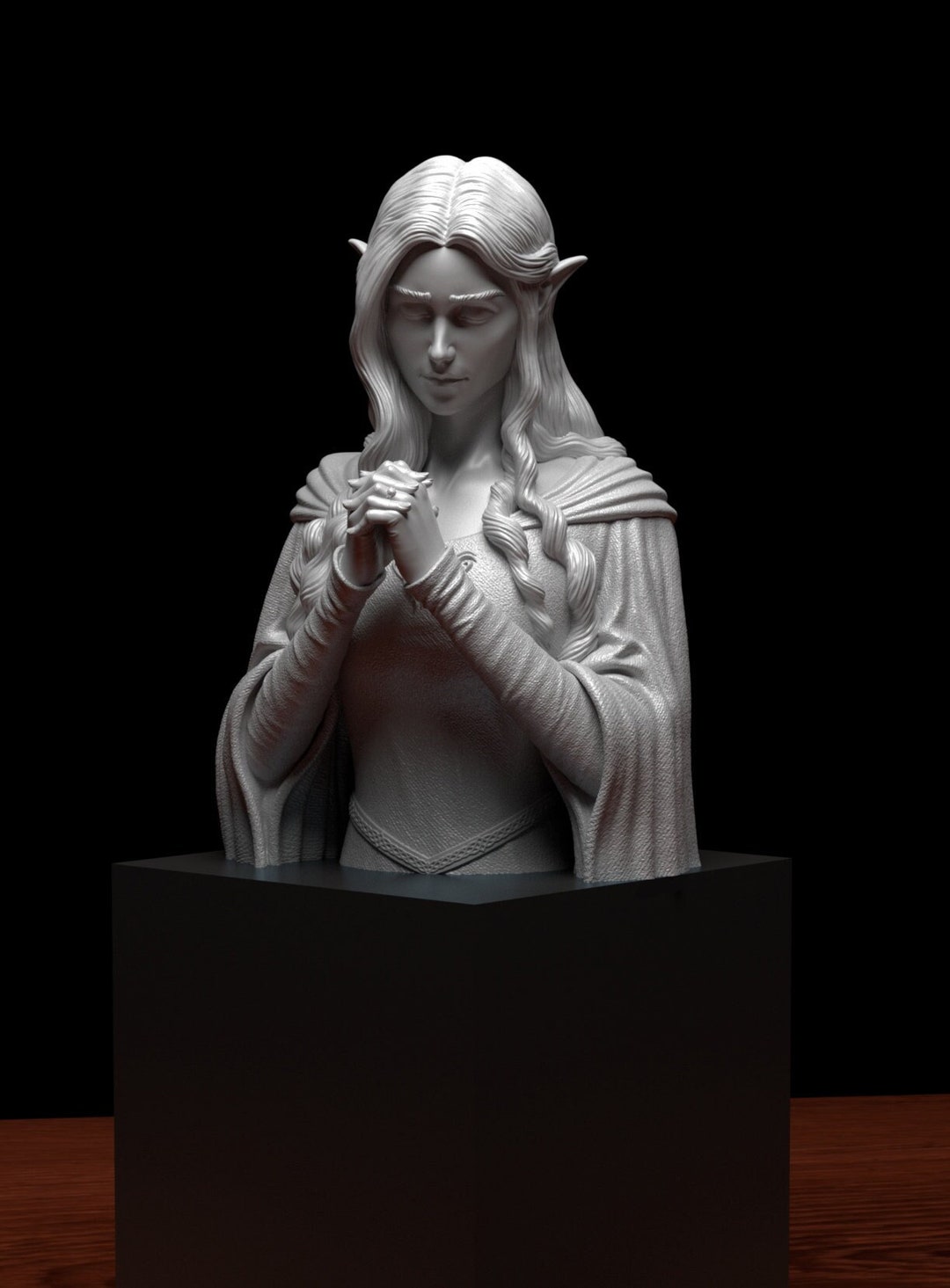 Bust White Leaf "galadriel" / Galadriel Bust / Nocturna Models / 3D ...
